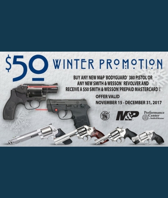 Smith & Wesson® Launches Winter $50 Rebate
