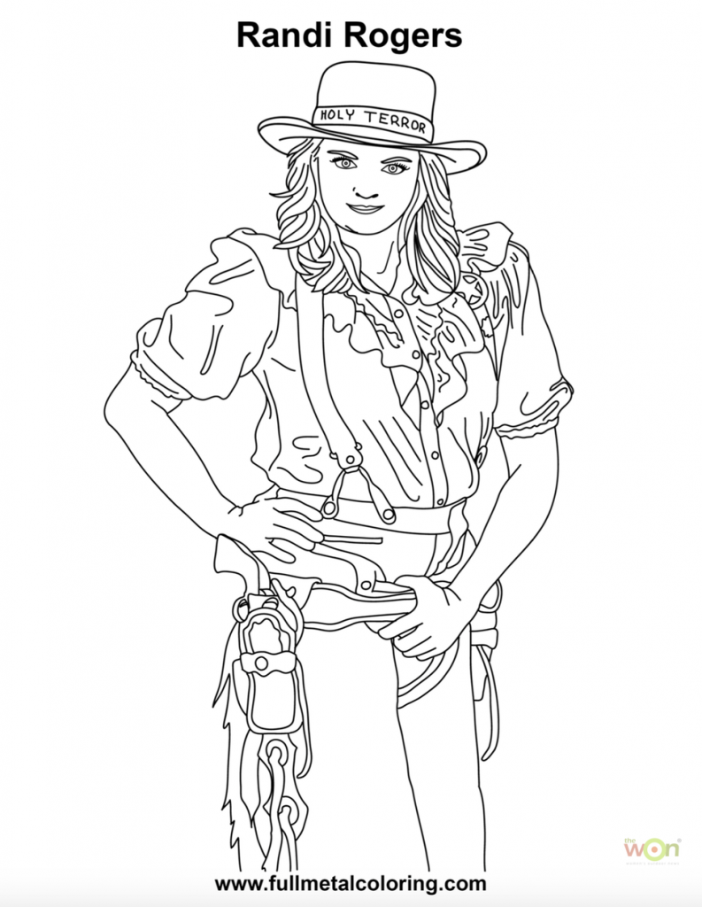 Summer WON Coloring Girl Features Someone Very Special