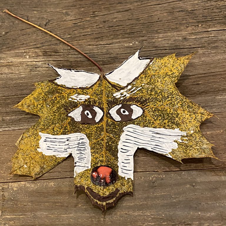 Easy Leaf Print Animal Craft