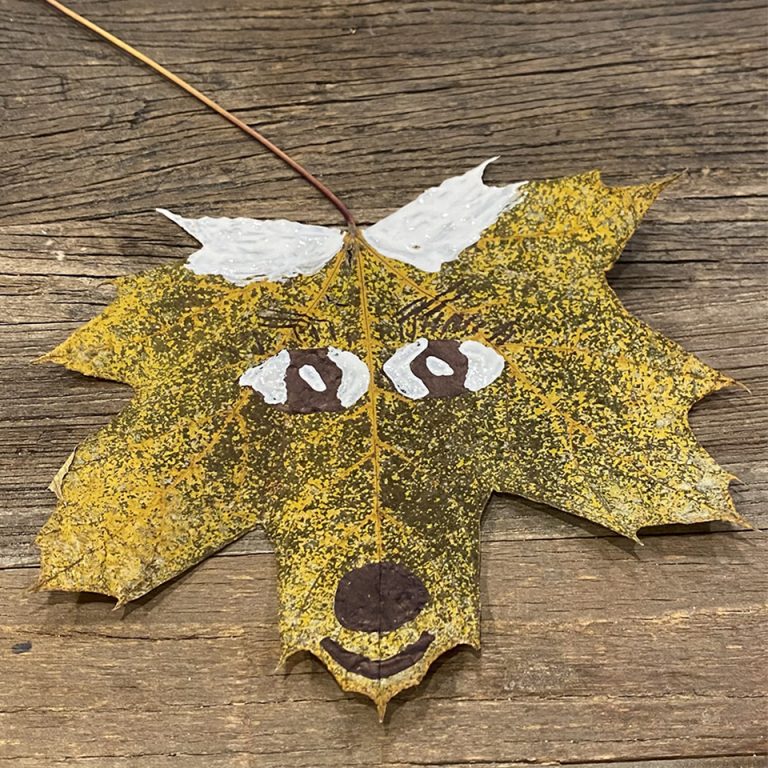 Easy Leaf Print Animal Craft