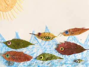 Easy Leaf Print Animal Craft